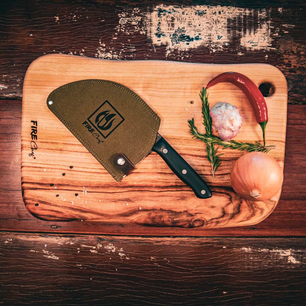 FireChef Chef's Cleaver – Hand-Forged BBQ Meat Cleaver | OZ Braai