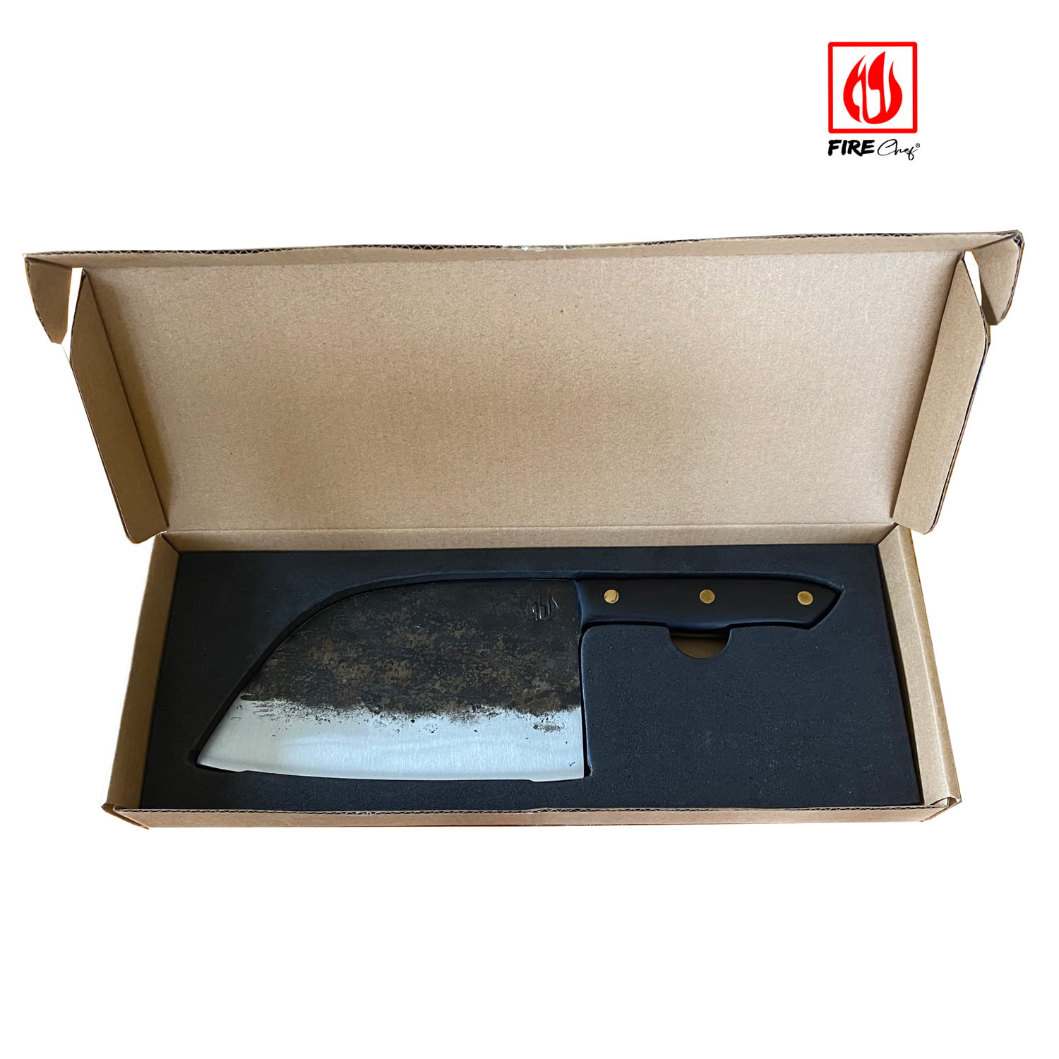 7 Inch Hand Made Full Tang Chef's Cleaver With Sheath