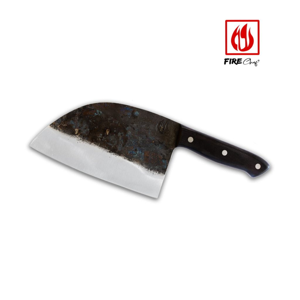 FireChef Serbian Cleaver With Sheath - Hand Forged Knives