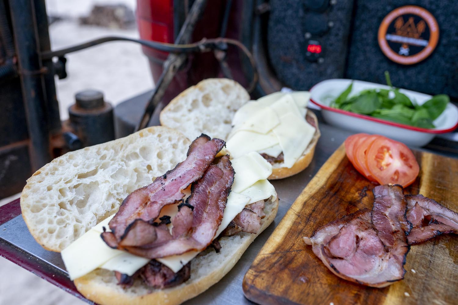 Steak Sandwich on Turkish or Sourdough Rolls - OZ Braai