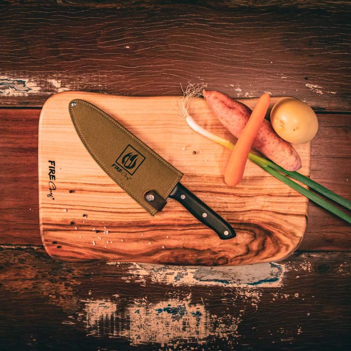 FireChef 8 Inch Chef's Knife With Sheath - Premium Hand Forged Knives