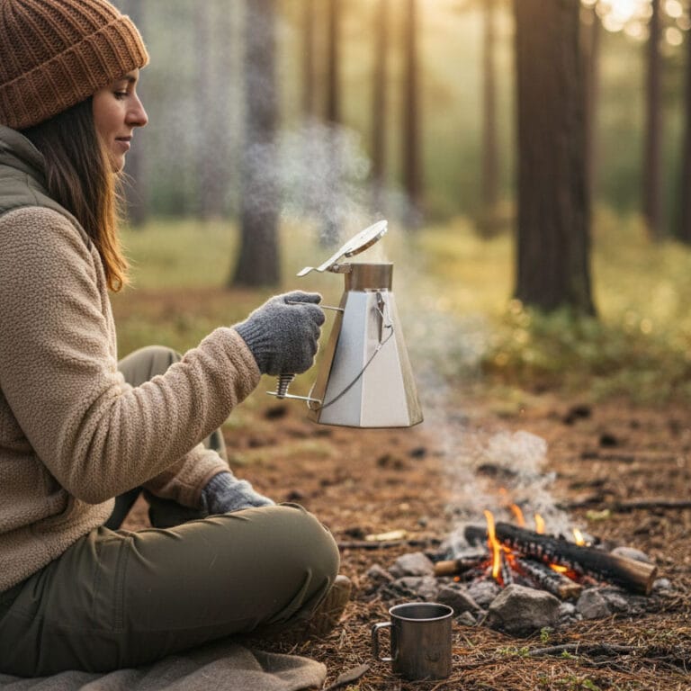 Stainless Steel Camp Billy – Campfire Kettle for Camping & BBQ | OZ Braai