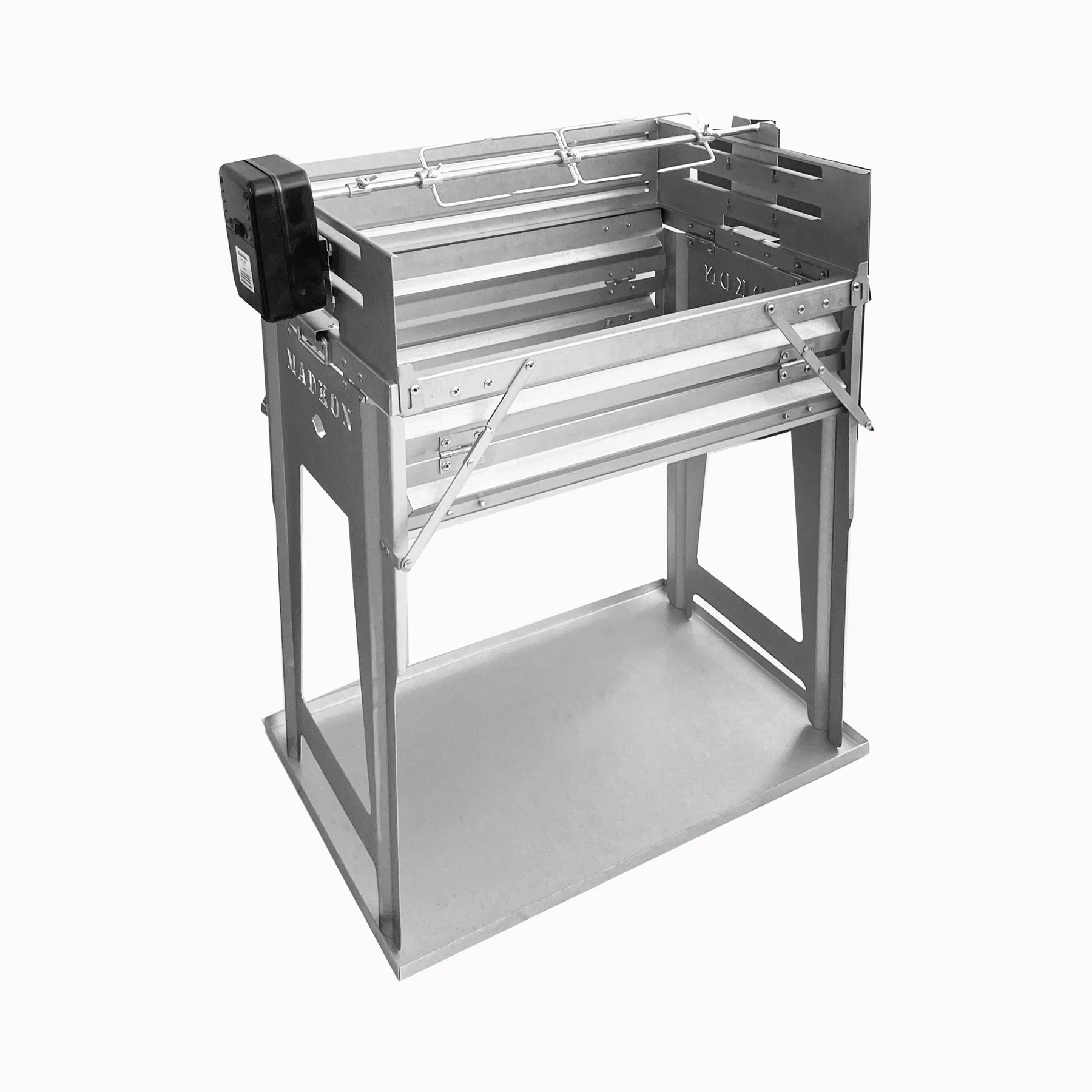 MadKon 600S Braai Flat Basket and Skewer Rotisserie - OZ Braai