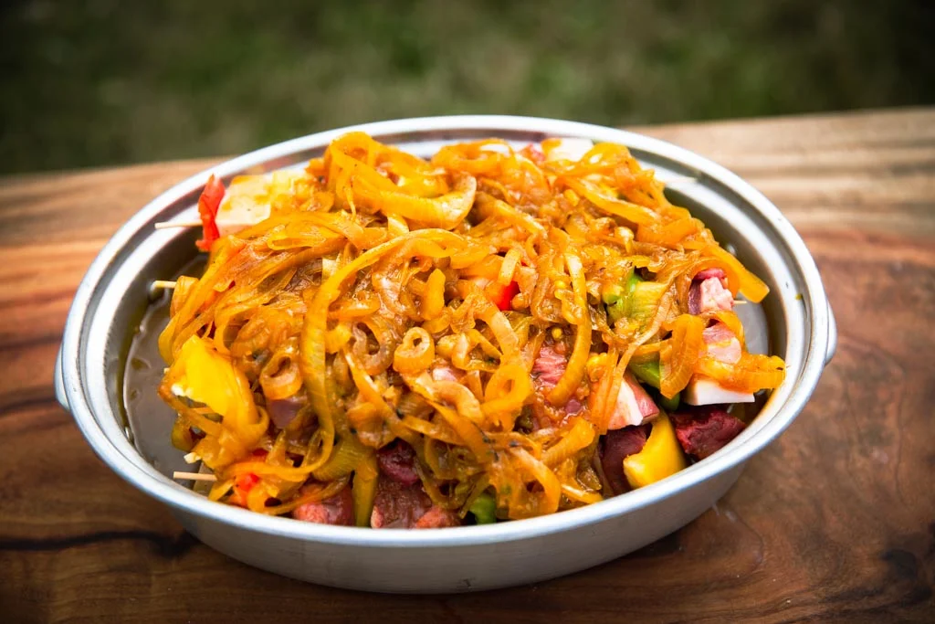 South African 3 Meat Curry Sosaties (Kebabs) - OZ Braai