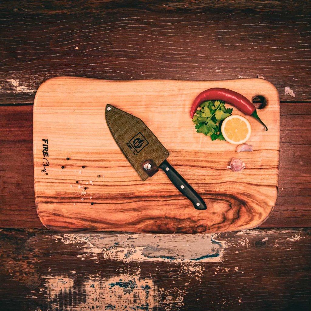 5 Inch Chef's Petty With Sheath - FireChef Hand Forged Knives