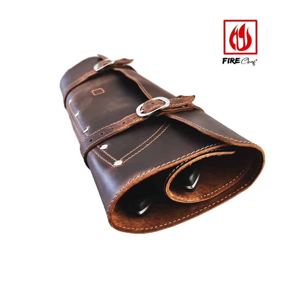 Fire Chef Complete Five Knife Bundle Incl Leather Roll – FOOD OVER FIRE