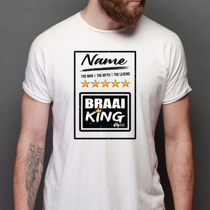Braai King Customisable T-shirt - OZ Braai