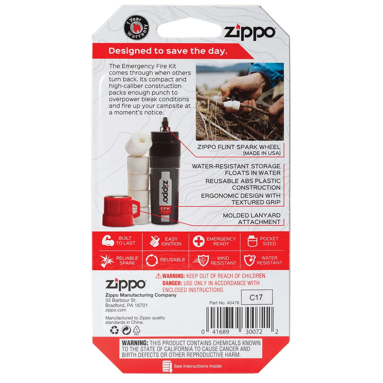 Zippo Emergency Fire Kit - OZ Braai
