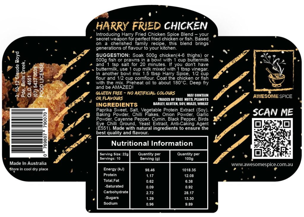 Harry Fried Chicken - OZ Braai