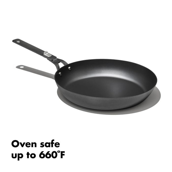 OXO Carbon Steel Pan – Removable Handle for Campfire & BBQ Cooking | OZ ...