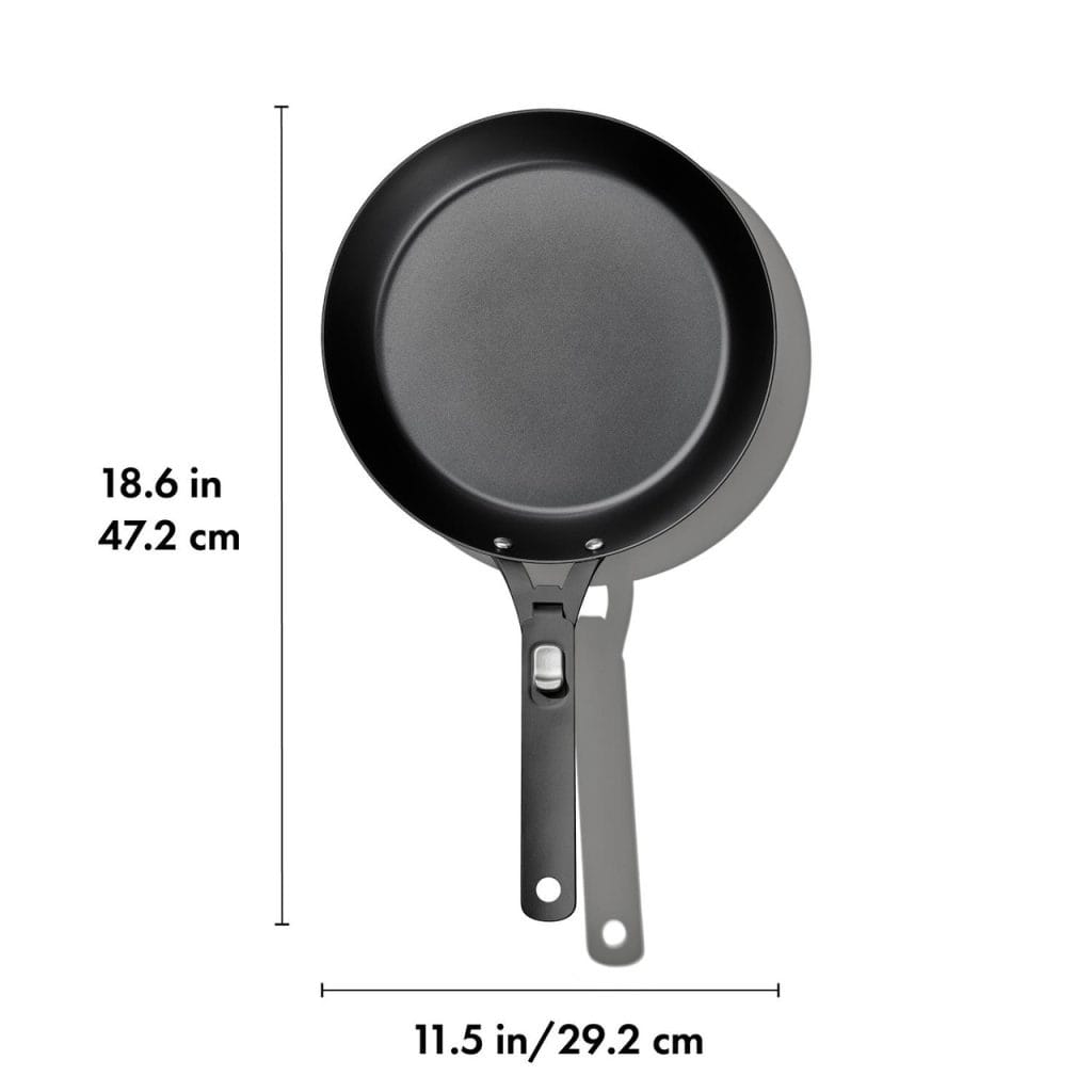 OXO Carbon Steel Pan – Removable Handle for Campfire & BBQ Cooking | OZ ...